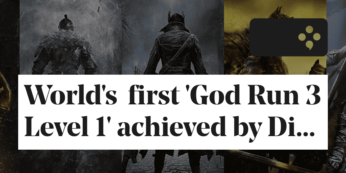 tldr: World's first 'God Run 3 Level 1' achieved by Dinossindgeil